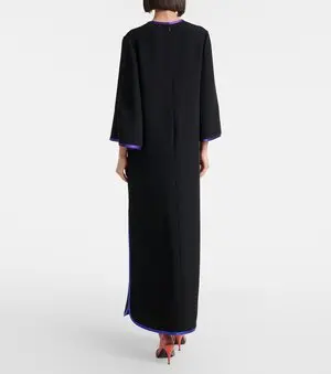 Valentino Garavani Vgold Cady Couture Maxi Dress - Black