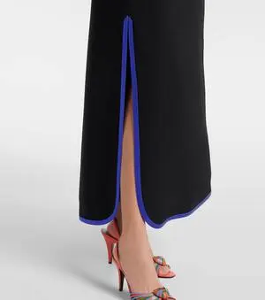 Valentino Garavani Vgold Cady Couture Maxi Dress - Black