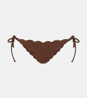 Marysia Mott Scalloped Bikini Bottom - Brown