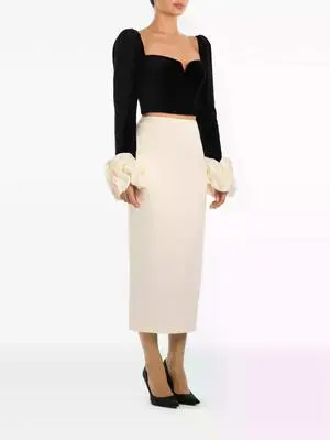 POST MERIDIEM Velvet Top - Black