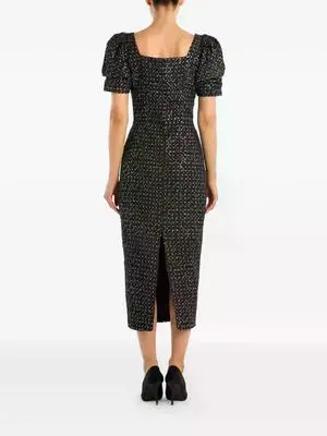 POST MERIDIEM Sweetheart-neck Midi Dress
