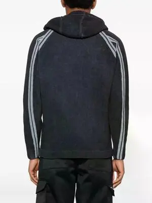 C.P. COMPANY Logo Stripe Hoodie - Grey
