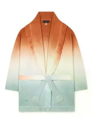 Alanui Fringed Cardigan-coat - Orange