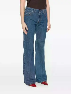 P.a.r.o.s.h Flared Five-pocket Jeans