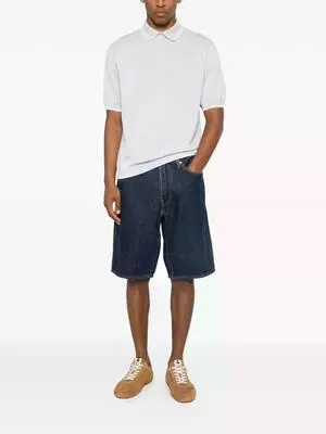Paul & Shark Stripe-trim Polo Shirt - Blue