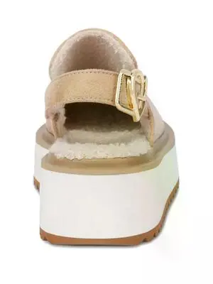 Moschino Heart-buckle Platform Mules
