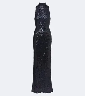 Christopher Esber Sequined Gown - Blue