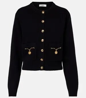 Chloé Wool And Cashmere Cardigan - Black