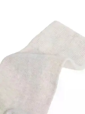Maison Kitsuné Fox-motif Socks - Neutrals