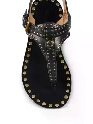 Isabel Marant Étoile Joony Studded Buckle Sandals - Black