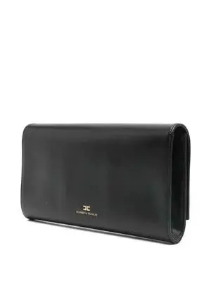 Elisabetta Franchi Logo Detail Clutch - Black