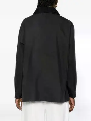 P.a.r.o.s.h Belted Knit-collar Jacket