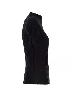 Peserico Ribbed Short-sleeve Sweater