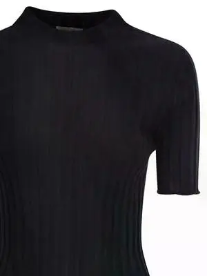 Peserico Ribbed Short-sleeve Sweater