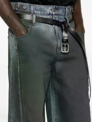 FENG CHEN WANG Gradient-effect Denim Jeans
