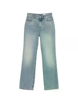 Alexander McQueen Straight-leg Cotton Jeans - Blue