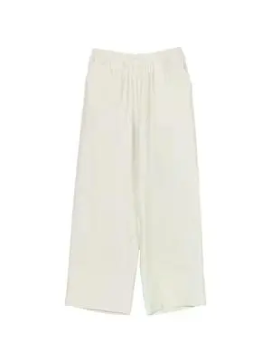 ALYSI Elasticated-waistband Wide Leg Trousers - Neutrals