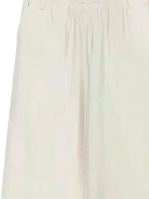 ALYSI Elasticated-waistband Wide Leg Trousers - Neutrals