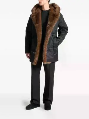 Manière De Voir Faux-fur Trim Parka Coat