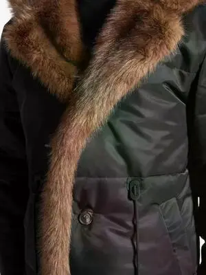Manière De Voir Faux-fur Trim Parka Coat