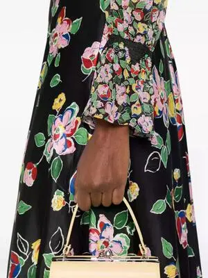 Rixo Lace-detail Floral-print Maxi Dress