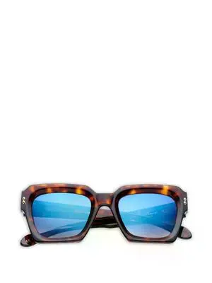 Kàdor Geometric Frame Sunglasses - Brown
