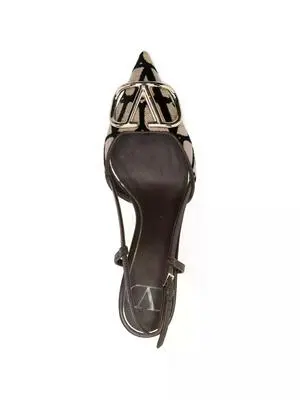 Valentino Garavani Logo Slingback Pumps