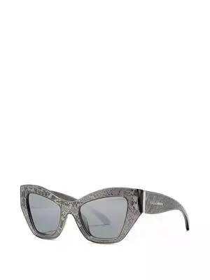 Dolce & Gabbana Lace-pattern Geometric Sunglasses