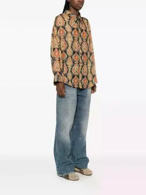 R13 Paisley Print Button-up Shirt