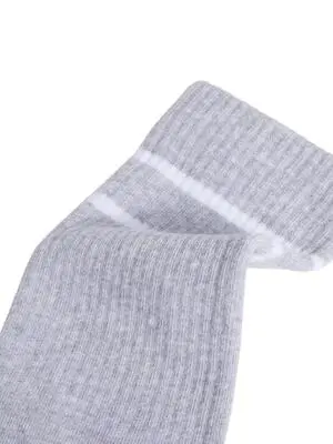 Maison Kitsuné Striped Ribbed Socks