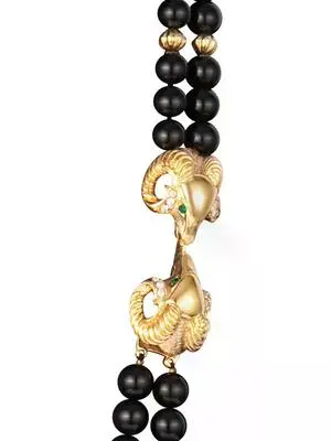 KENNETH JAY LANE 1980s Ram-motif Necklace