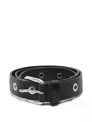 WON HUNDRED Joinville Eyelet Belt - Black