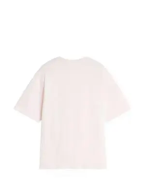 Maison Kitsuné Crew-neck Fox-head T-shirt - Pink