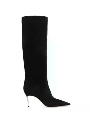 Casadei Suede Pointed-toe Boots