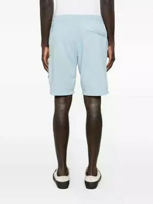 Stone Island Logo-patch Drawstring Shorts - Blue