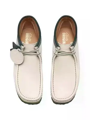 Clarks Leather Desert Boots - White