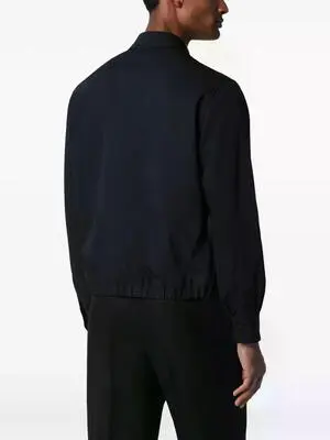 LARDINI Chest-pocket Shirt Jacket - Blue