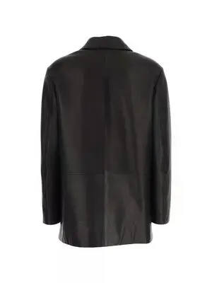 Tagliatore Buttoned Leather Jacket