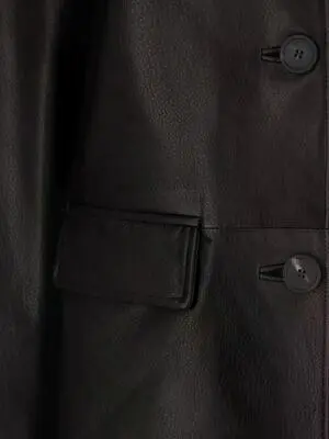 Tagliatore Buttoned Leather Jacket