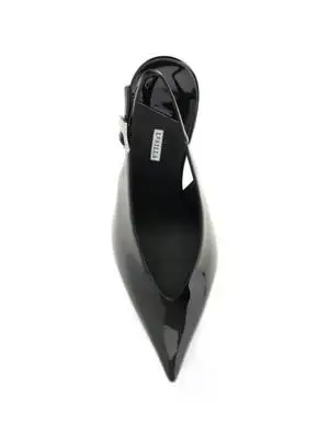 LE SILLA Pointed Buckled Slingback Heeled Pumps