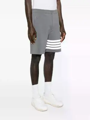 Thom Browne Stripe-detail Shorts - Grey