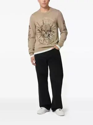 Philipp Plein Skull-print Crew-neck Sweater