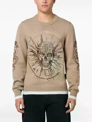 Philipp Plein Skull-print Crew-neck Sweater