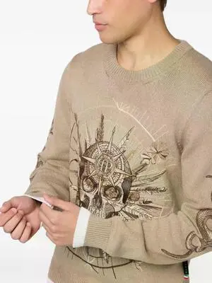 Philipp Plein Skull-print Crew-neck Sweater
