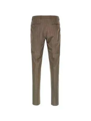 Tagliatore Pinstriped Double-breasted Suit - Brown