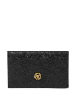 Versace Logo-plaque Wallet - Black