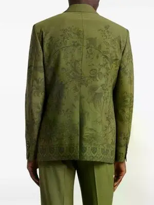Etro Double-breasted Jacquard Blazer