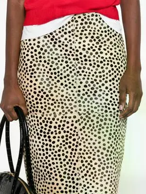 RÓHE Midi Skirt With Pony Hair