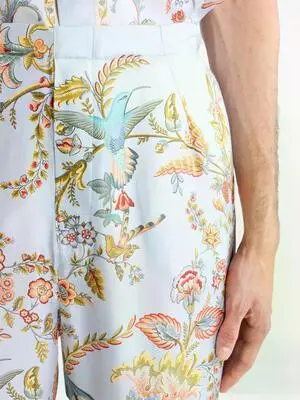 Etro Printed Silk Trousers