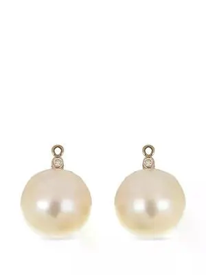 Piranesi Pearl Diamond Drop Earrings - Neutrals